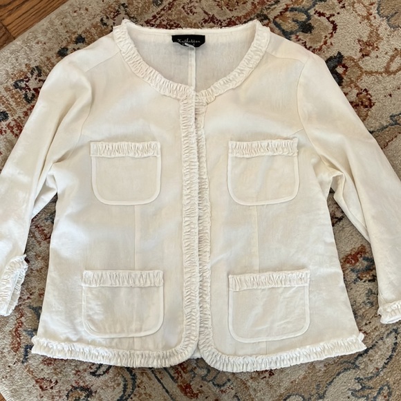 Katherine New York | Jackets & Coats | Cottagecore Linen Blend Jacket ...